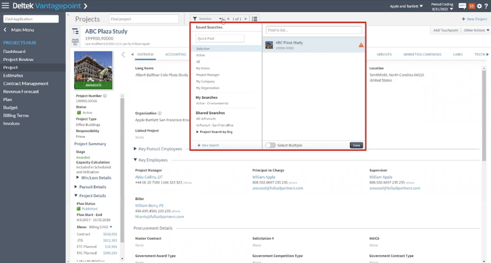 The Secret Sauce to Retrieve Deltek Vantagepoint Information - Searches